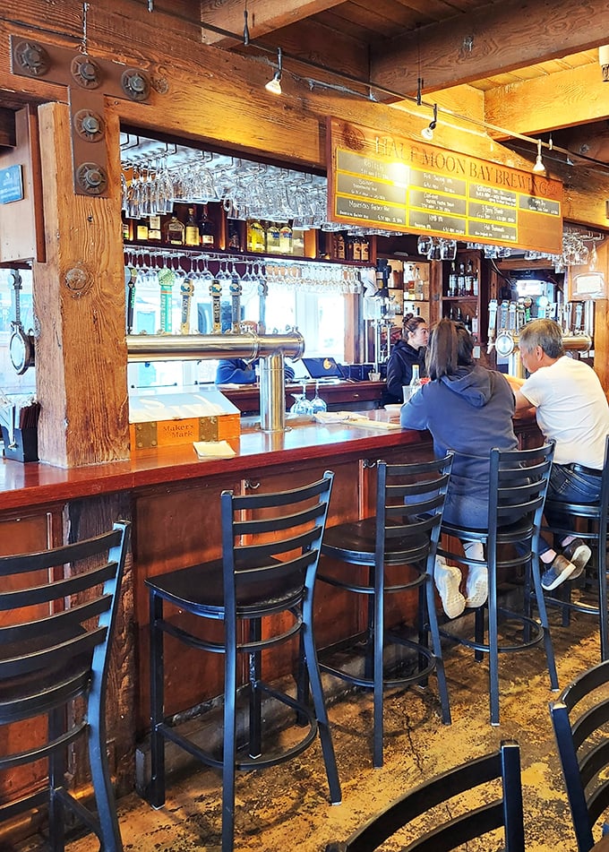 A bar where nobody knows your name yet, but after one round and a plate of seafood, you're practically family.