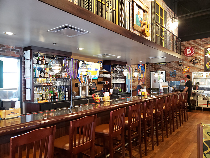 The bar isn't just serving drinks; it's offering liquid souvenirs from a coastal getaway you never knew you could take in St. Peters.