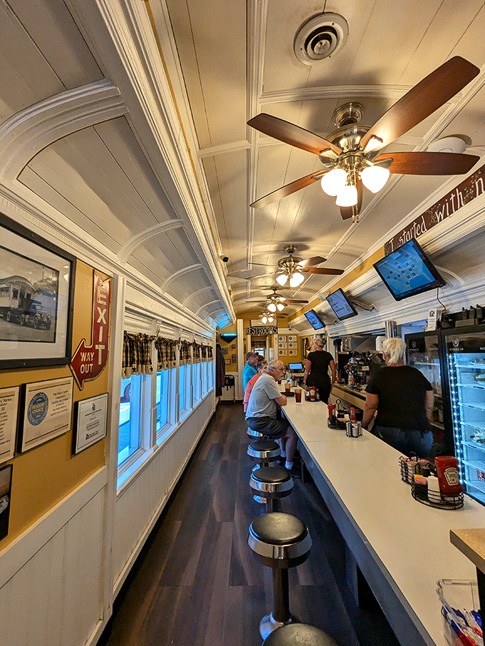 The diner counter &ndash; where solo diners find community, coffee cups are never empty, and the short-order ballet unfolds before your eyes.