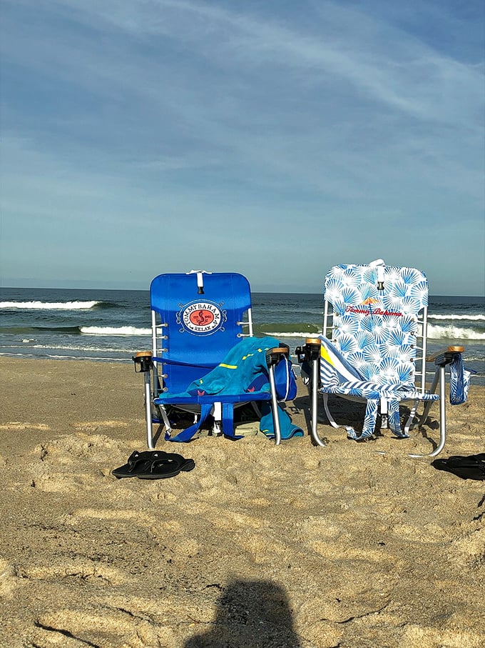 The ultimate Florida status symbols: two beach chairs, no reservations needed, and an ocean that doesn't care about your social media following.