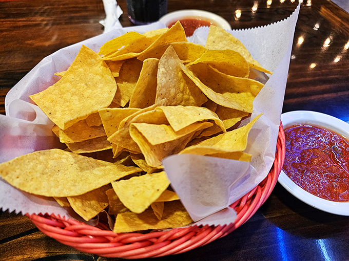 These aren't just chips and salsa&mdash;they're the opening act that sets the tone for the headliner, crisp and warm like they just met the fryer.