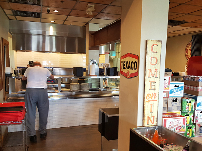 The cutting station—where brisket dreams come true and the eternal question "Lean or moist?" determines your barbecue destiny.