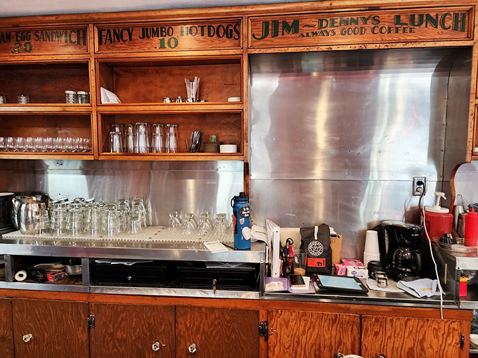 Behind these vintage wooden cabinets lie the secrets to diner magic &ndash; where ordinary ingredients transform into extraordinary comfort.