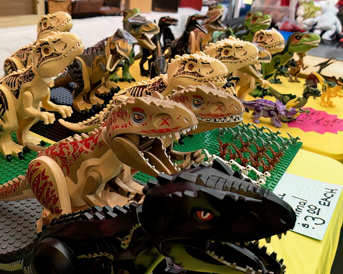 Jurassic Park meets flea market as these dinosaur toys stand ready to terrorize your desk or delight the grandkids&mdash;no DNA extraction required!
