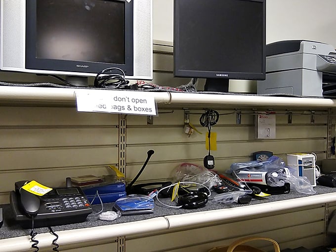 The electronics section requires a pioneer spirit and technical know-how, but might yield that vintage tech gem you've been searching for.