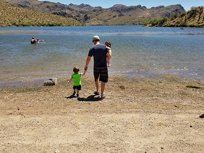 The universal language of parenthood: introducing little ones to life's simple joys. First steps into adventure that might last a lifetime.