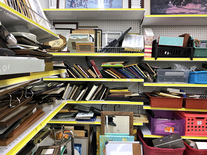 The frame section&mdash;a gallery of possibilities where your memories and art finds can finally escape the drawer of good intentions.