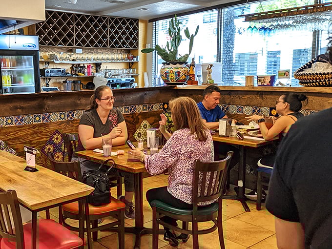 The dining area feels like your favorite aunt's house&mdash;if your aunt happened to be an exceptional Mexican chef with impeccable taste.
