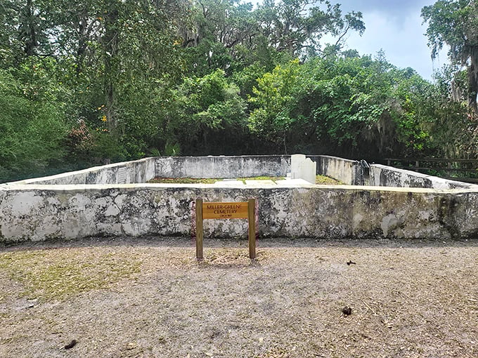 Beneath these grounds lie the island's earlier inhabitants, their stories intertwined with the land long before mansions rose from the coastal soil.