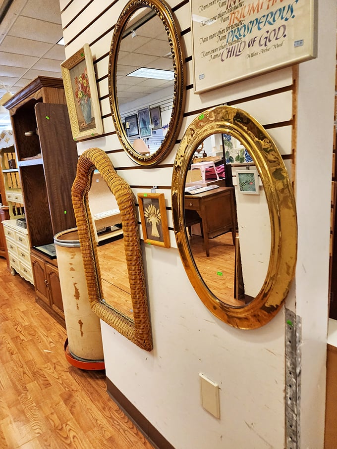 Mirror, mirror on the wall, which reflection will make your hallway the fairest of them all? Vintage frames add instant character to any space.