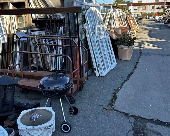 Outdoor treasures basking in California sunshine. That Weber grill has probably witnessed more family gatherings than your high school reunion.