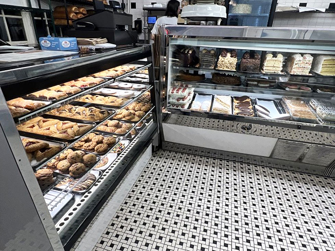 The pastry case&mdash;where willpower goes to die. Each cookie, rugelach, and danish sits like a carb-loaded work of art just waiting for your weakness.