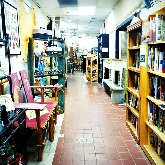 Books and curiosities line these shelves like old friends at a reunion &ndash; each with stories to tell if you'll listen.