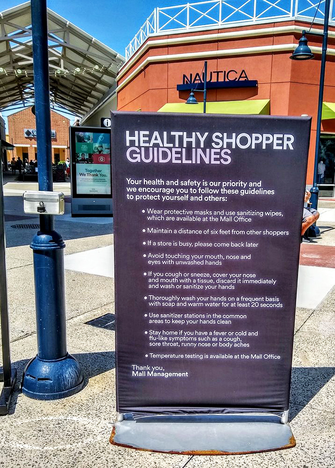 Shopping in the new normal. These guidelines remind us that even bargain hunting requires a safety strategy in today's world.
