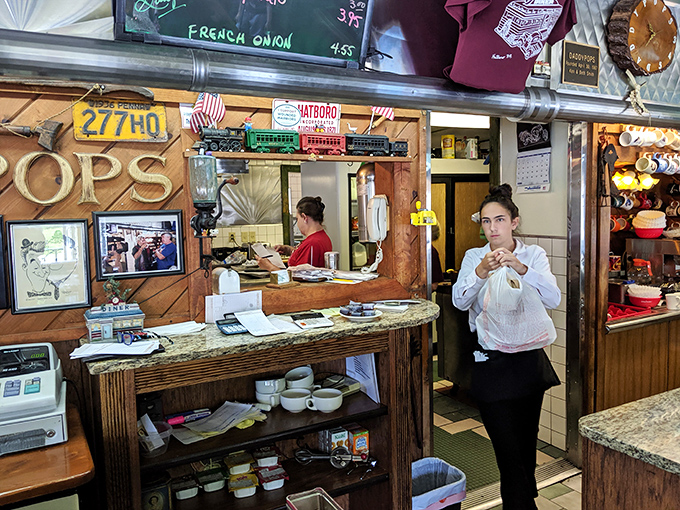 Where the magic happens—diner staff orchestrating the breakfast ballet with the precision of seasoned performers who know every step by heart.