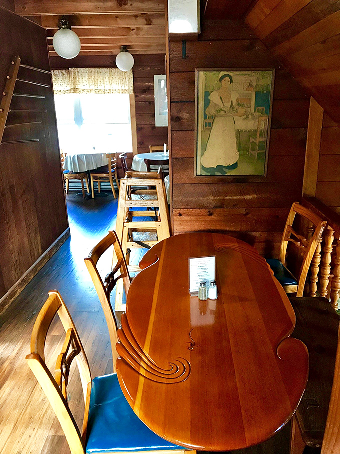 Wooden tables bathed in natural light, where breakfast conversations flow as easily as the coffee refills.