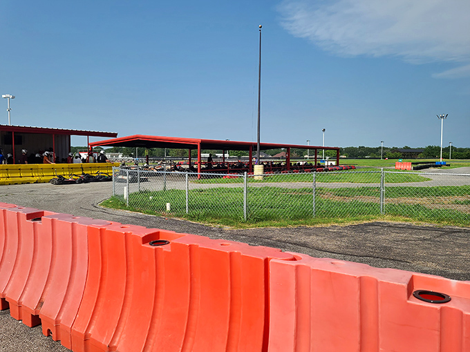 Beyond the orange barriers lies a playground for grown-ups who never outgrew their Hot Wheels phase.