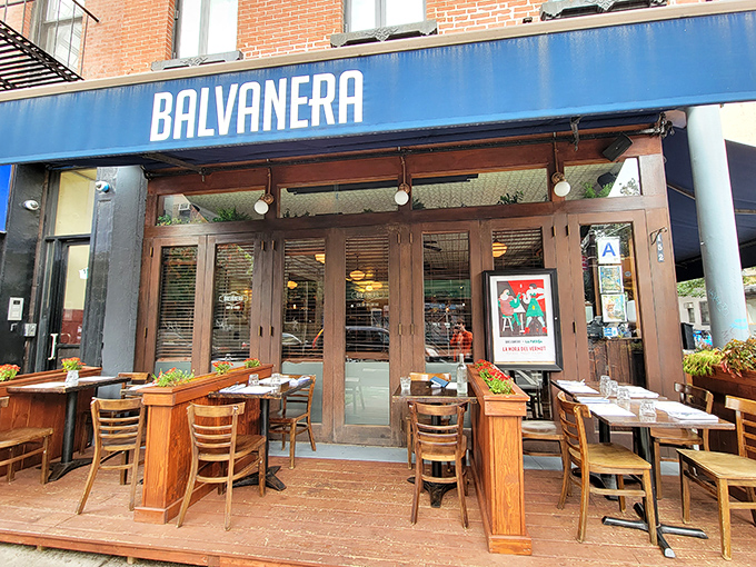 Balvanera's sidewalk seating invites you to linger over Argentine-style steaks. A little Buenos Aires in the Big Apple.