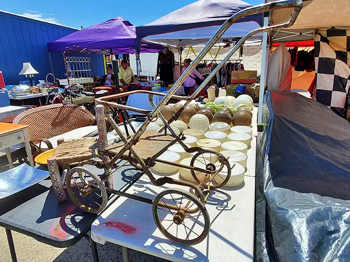 Bussey's long, covered walkways are like treasure-filled tunnels leading to your next great find.