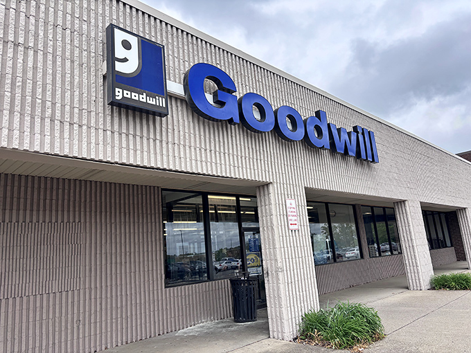 "The iconic smiling 'g' welcomes bargain hunters. Goodwill's massive storefronts house everything from vintage vinyl to designer denim."