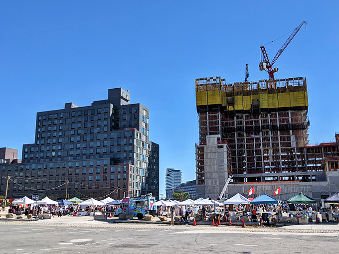 Industrial chic meets vintage unique. Greenpoint's market turns Brooklyn's waterfront into a playground for the stylishly nostalgic.