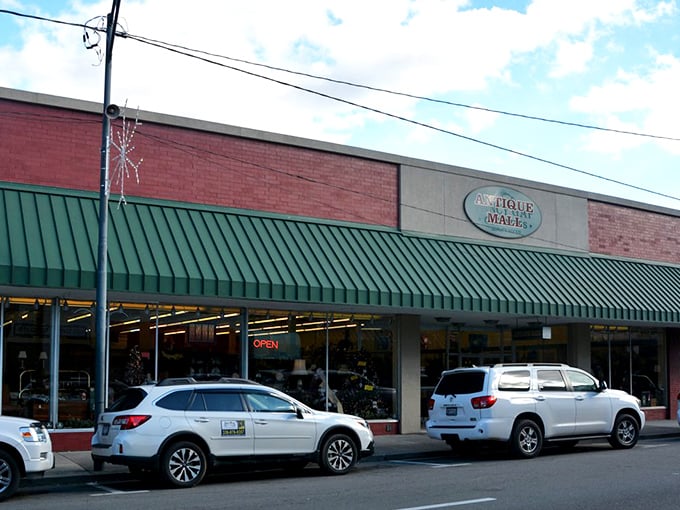 Mayberry's charming storefront hints at the nostalgic treasures within. Where yesterday's items become today's finds!