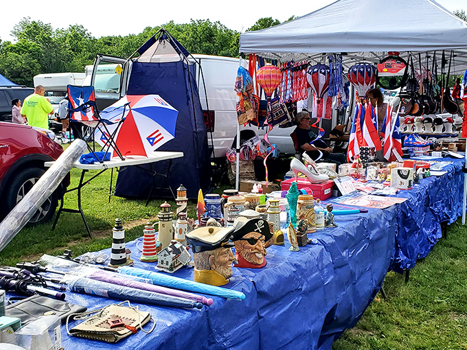 Sock it to me! This outdoor vendor's boxes overflow with everyday essentials at prices that make stocking up irresistible.