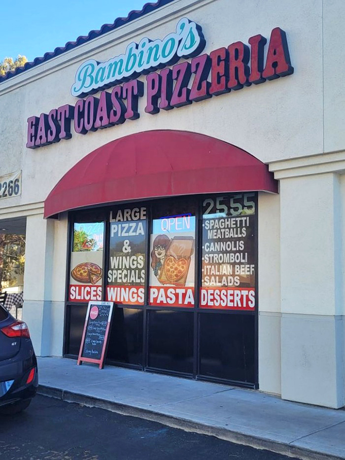 
The menu displayed proudly on Bambino's window tells you they're confident in their pizza prowess&mdash;and rightfully so.