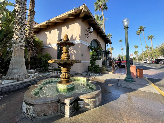 Terra cotta roofs and a bubbling fountain welcome you to Harris Ranch &ndash; farm-to-table before it was trendy.