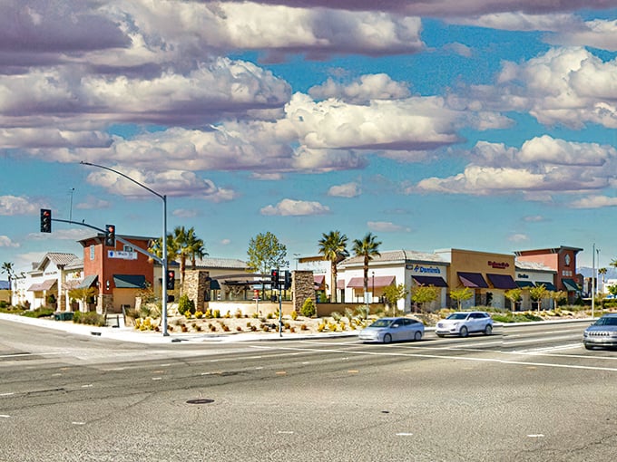 Modern shopping centers bring convenience to desert communities without sacrificing that small-town peaceful feeling. 