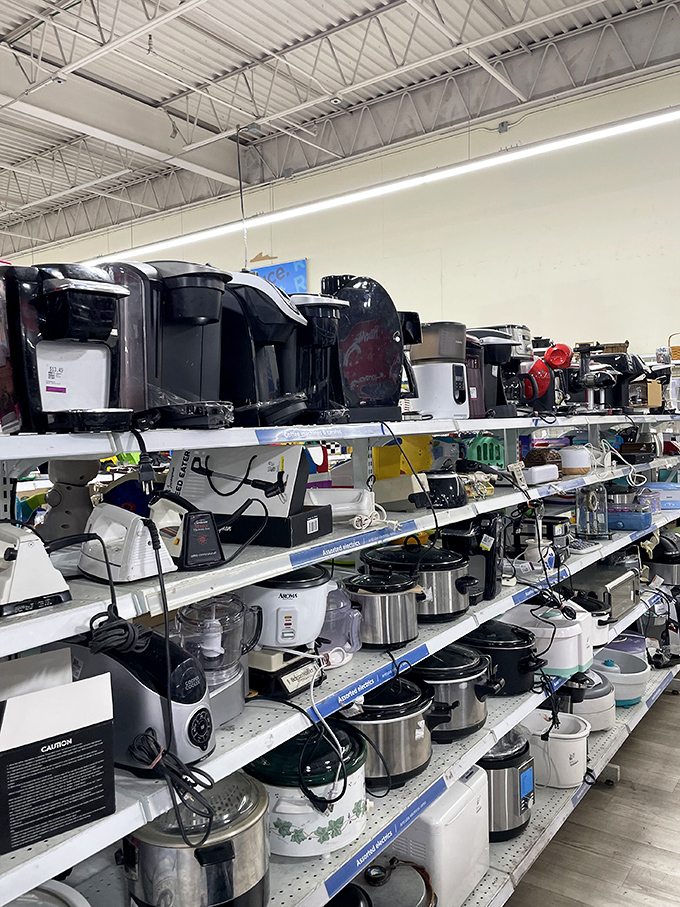 Coffee makers, slow cookers, and kitchen gadgets galore&mdash;proof that one person's appliance upgrade is another's culinary opportunity.