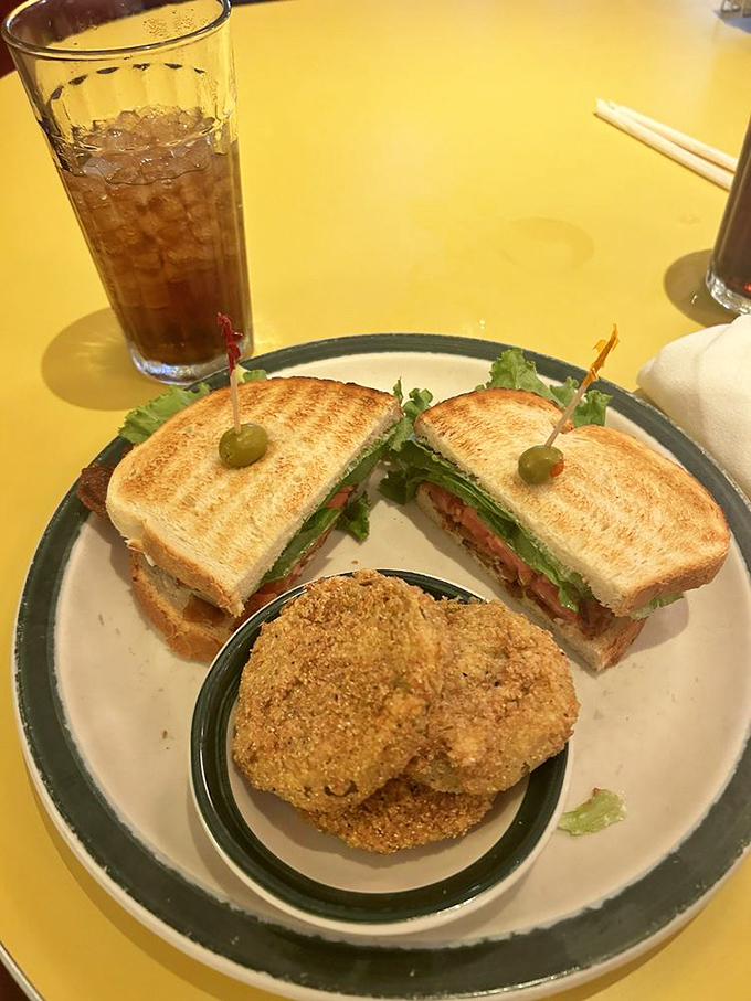 A sandwich so perfectly grilled it makes you wonder if the chef was previously employed by a luxury tanning salon.