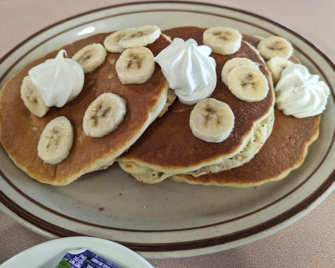 Banana pancakes that make you wonder why anyone would ever settle for cereal again&mdash;sweet, fluffy, and utterly irresistible.