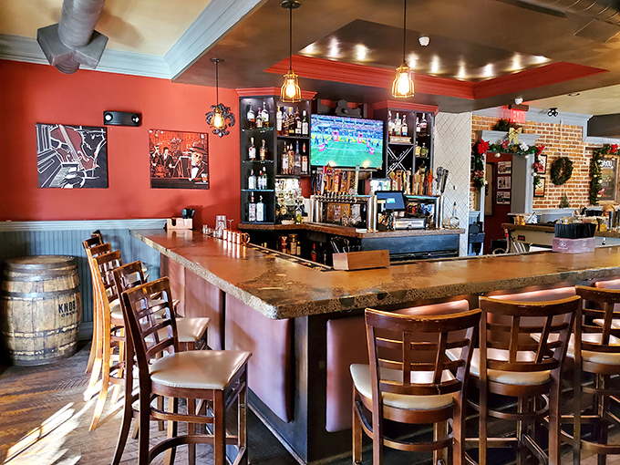 The bar area – where strangers become friends and friends become family, especially after a Hurricane cocktail or two.