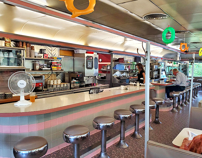 The heartbeat of any great diner &ndash; the counter where you can watch your breakfast being born while trading friendly banter.