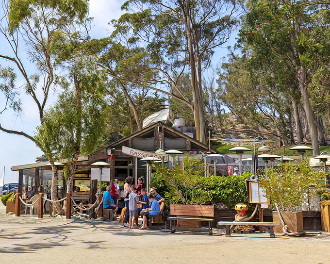 The rustic charm of Bayside Cafe draws locals and visitors alike, offering casual eats where the dress code is "whatever you wore on your beach walk."