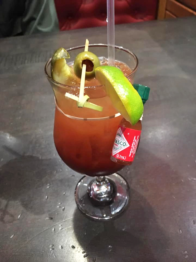 A proper Bloody Mary should be a meal unto itself. This one, with its garden of garnishes, clearly got the memo.
