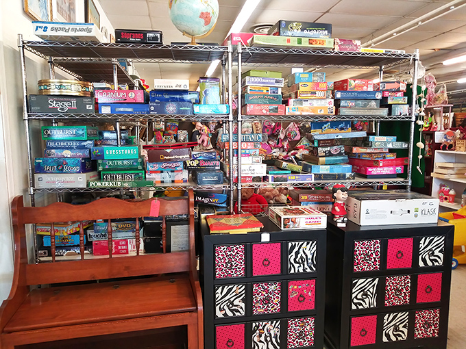 Board games stacked to the ceiling promise rainy day entertainment and the chance to finally beat your brother-in-law at Monopoly after all these years.