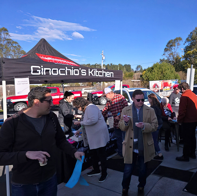 At Bodega Bay food festivals, the only thing better than the chowder is watching people's expressions after their first spoonful.