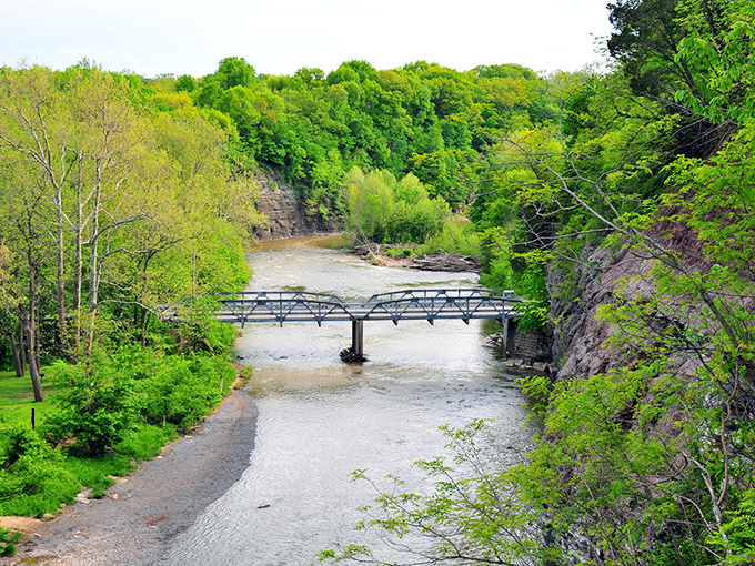 This isn't just a bridge over troubled water &ndash; it's a perfect frame for the natural beauty that surrounds Wooster, connecting people to wilderness just minutes from downtown.