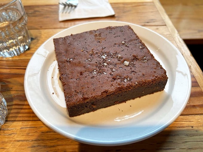 A brownie so intensely chocolatey it makes you wonder if perhaps you've never actually tasted chocolate before this very moment.