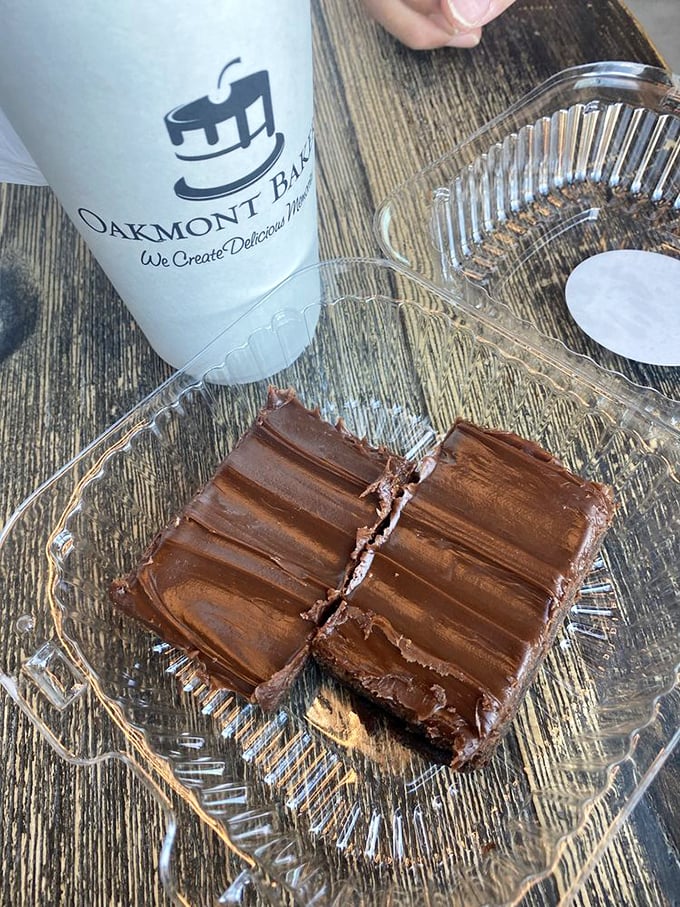 Brownies so dense with chocolate they have their own gravitational pull, served alongside the coffee that makes them a complete breakfast.