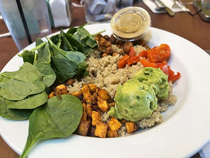 A Buddha Bowl that achieves the impossible&mdash;making healthy eating feel like an indulgence. That avocado scoop is nature's butter, only better.