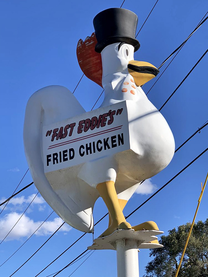 Not all heroes wear capes. Some wear top hats and have wings&mdash;and serve as the perfect roadside ambassador.