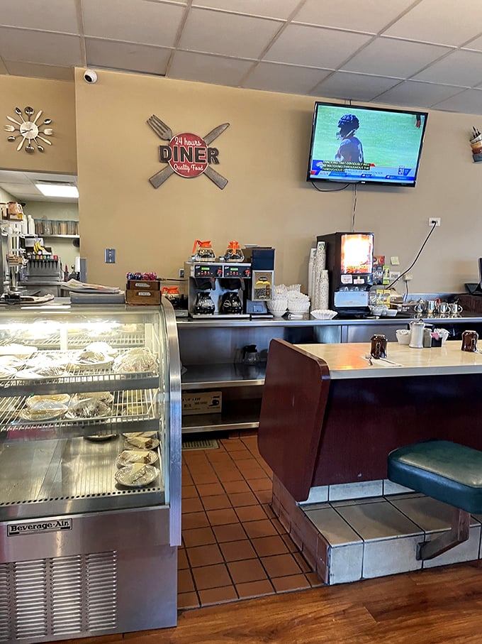 The counter at McCoy's &ndash; where regulars have their own stools and servers know your order before you've even settled in.