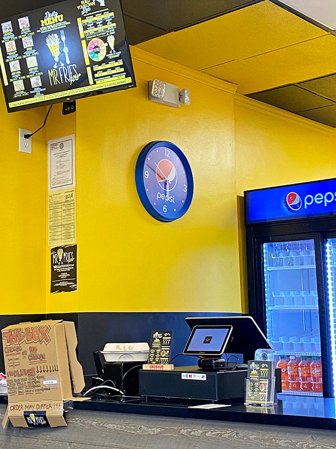 The ordering counter—where french fry dreams begin their journey from menu board to mouth-watering reality.