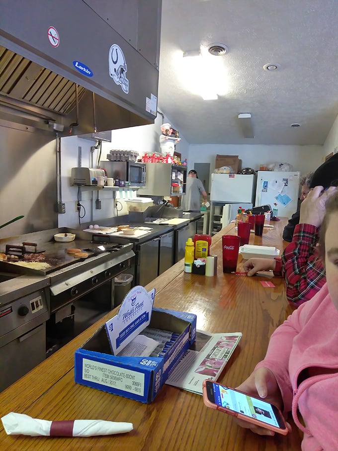 The kitchen &ndash; where breakfast magic happens without pretense, just skilled hands and decades of know-how.