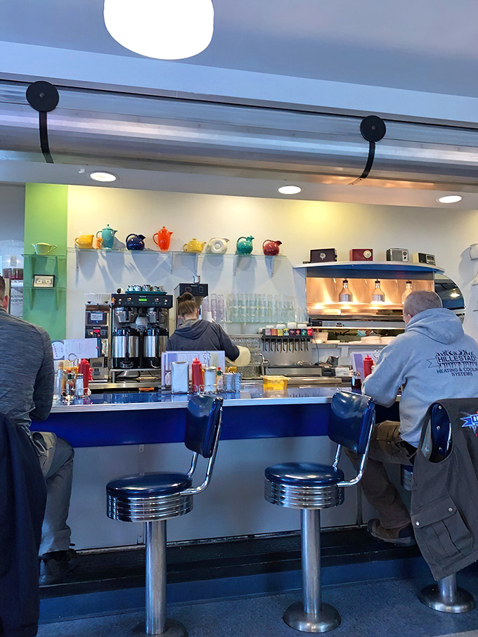 The breakfast bar: where morning philosophers gather to solve the world's problems over endless coffee refills.