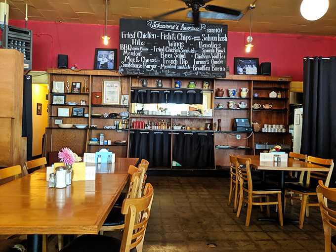 The chalkboard menu and wooden shelves tell you everything you need to know &ndash; this place values substance over style, and we're all better for it.