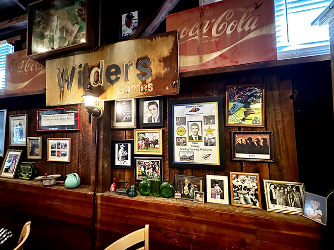 The walls don't just hold up the ceiling &ndash; they tell stories through decades of memorabilia, creating an atmosphere no designer could replicate.